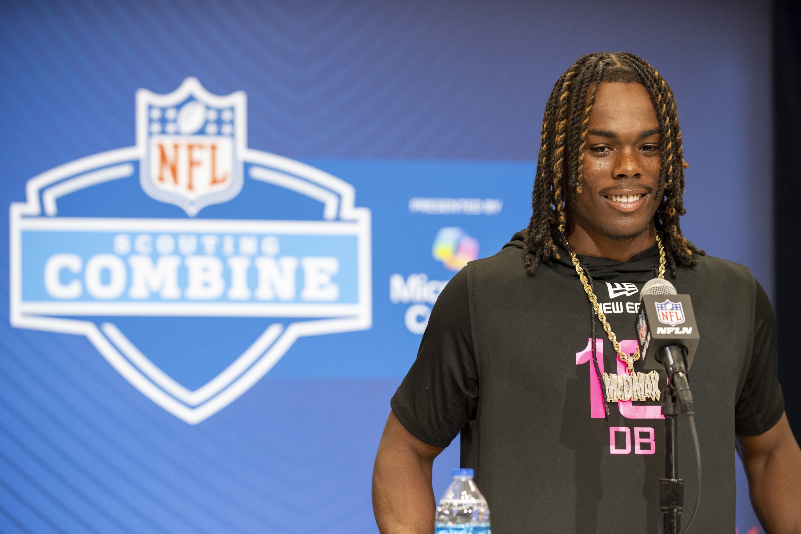 Bills make a bold move selecting speedster Max Hairston while eyeing T ...